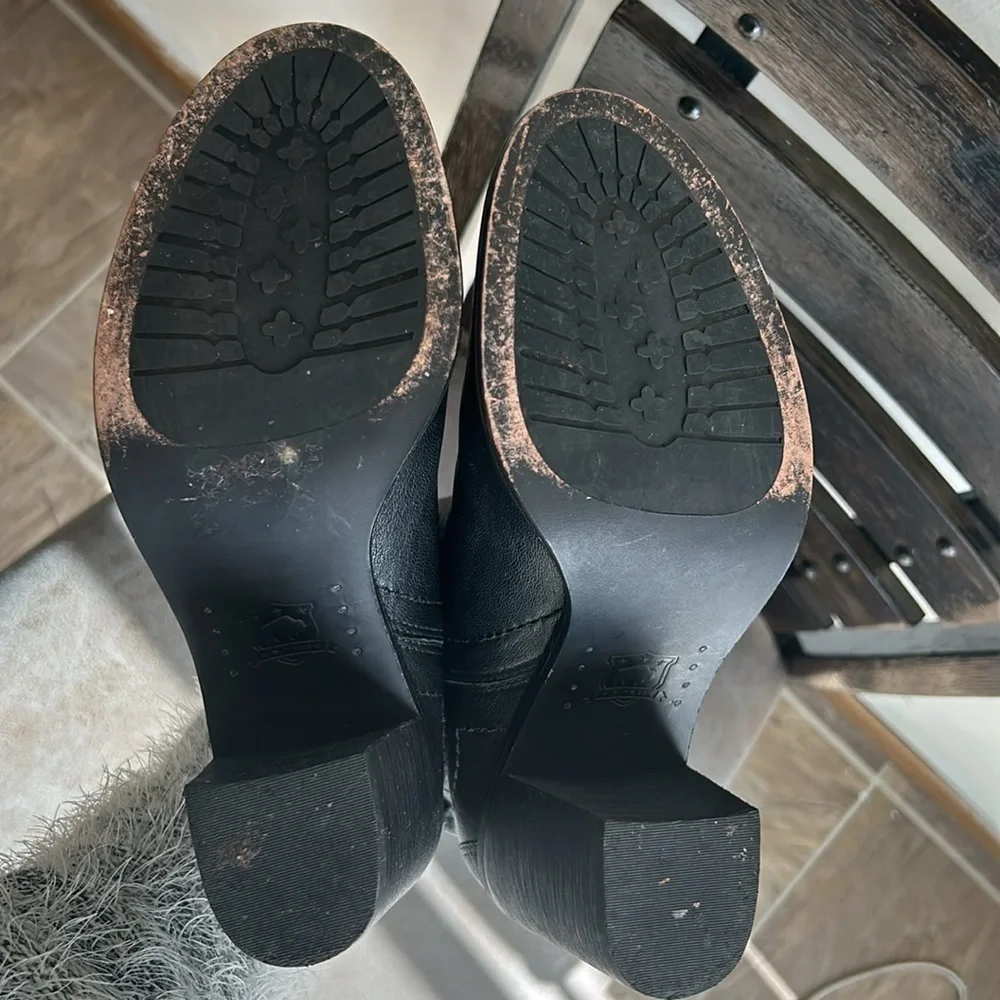 Trask | Shoes | Trask Leather Black Boots Sz 7 | Poshmark